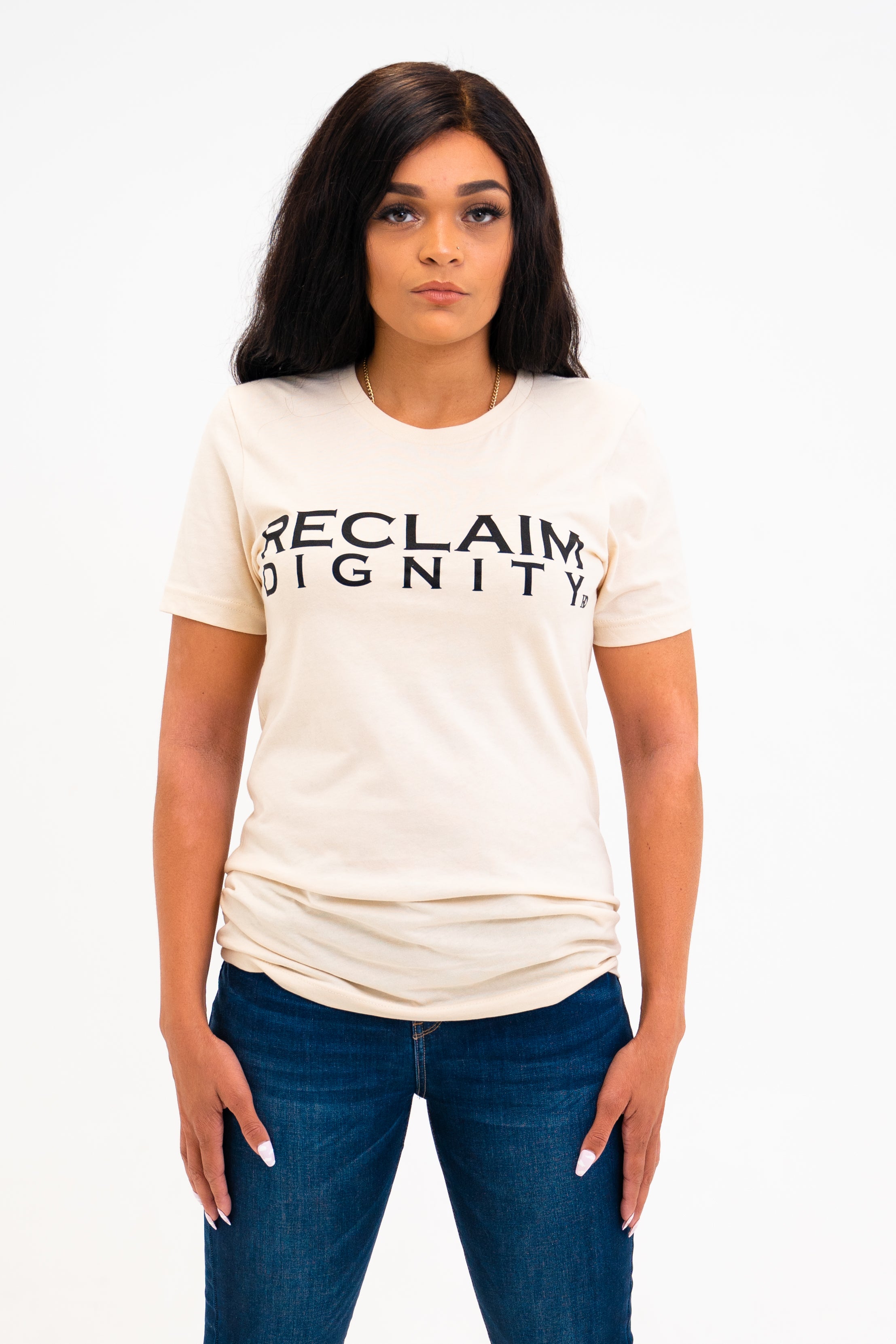 The RD "Dignity" T (Cream) (UNISEX) – RECLAIM DIGNITY